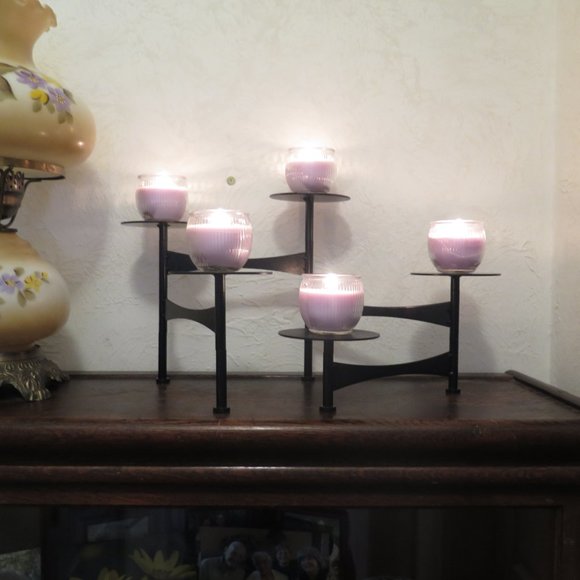 Source Unknown | Accents | 5 Position Black Wrought Iron Tabletop ...